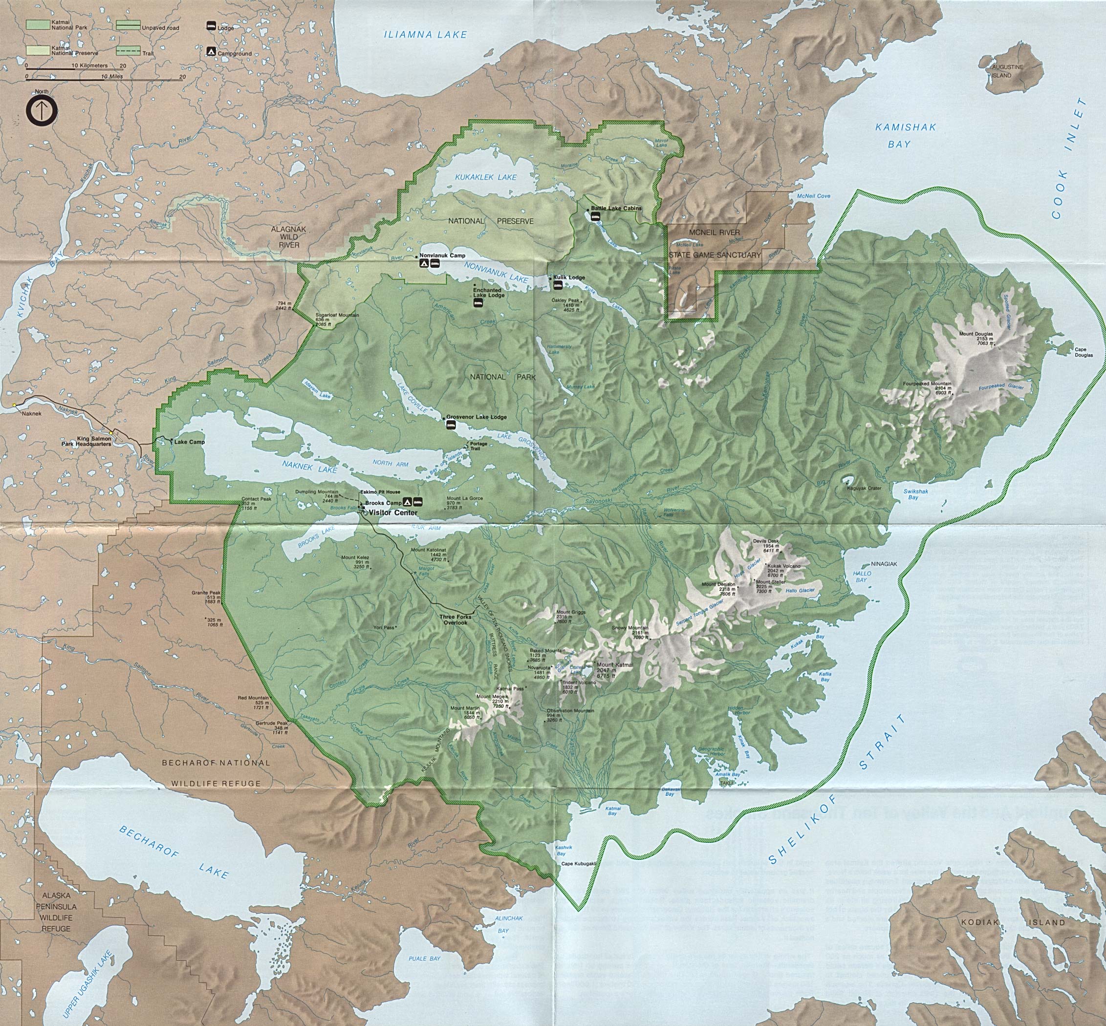 Katmai / Brooks Falls Map - Katmai, Alaska